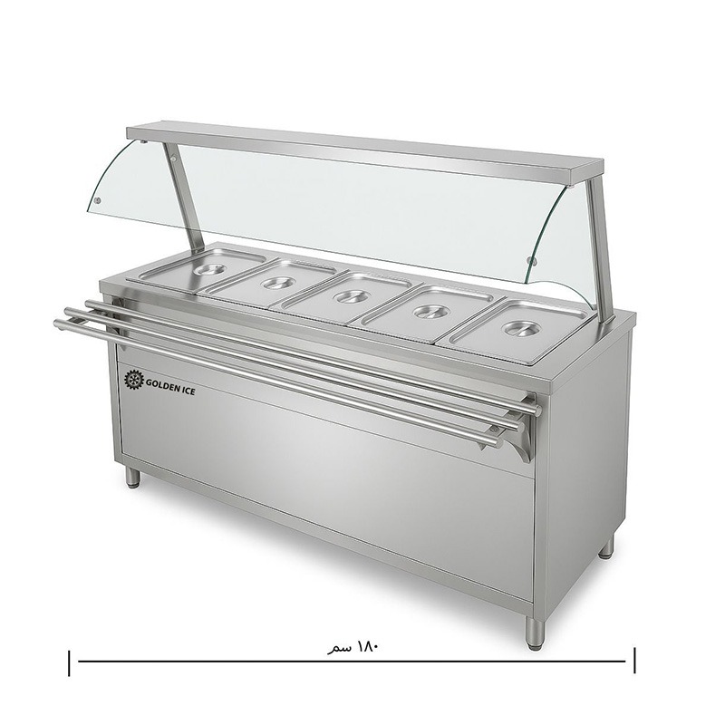 Golden Ice 5-Pan Bain Marie with Bottom Cabinet 1/1 Size • Golden Ice store