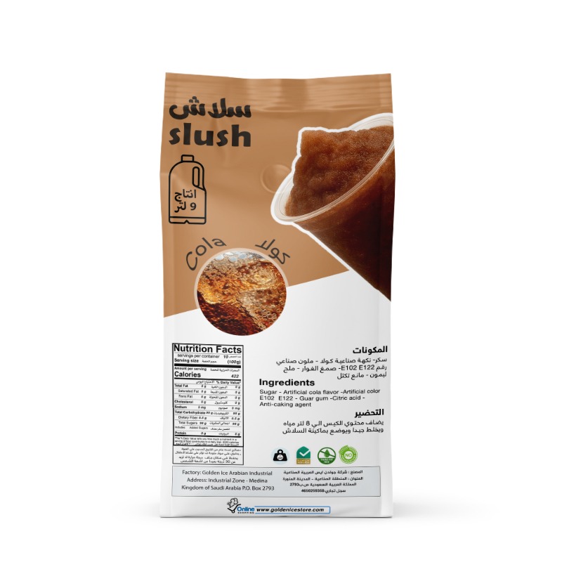 Cola Flavored Slush Powder Golden Chef • Golden Ice store